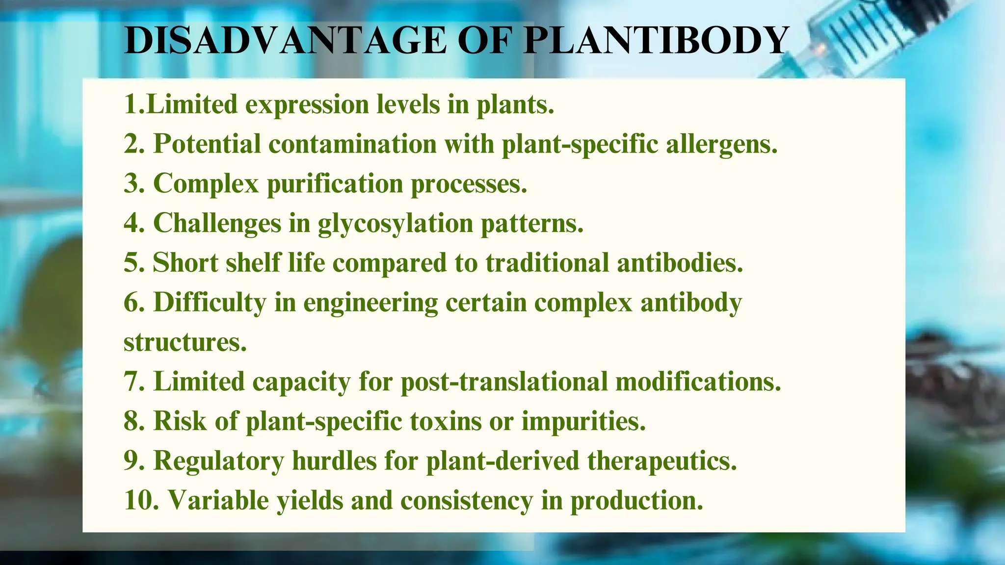 PLANTIBODIES , PLANTIBODY PRODUCTION AND ITS APPLICATION | PDF