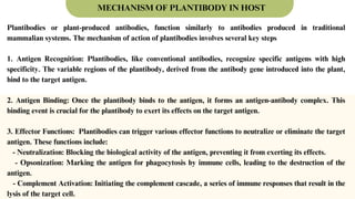 PLANTIBODIES , PLANTIBODY PRODUCTION AND ITS APPLICATION | PDF