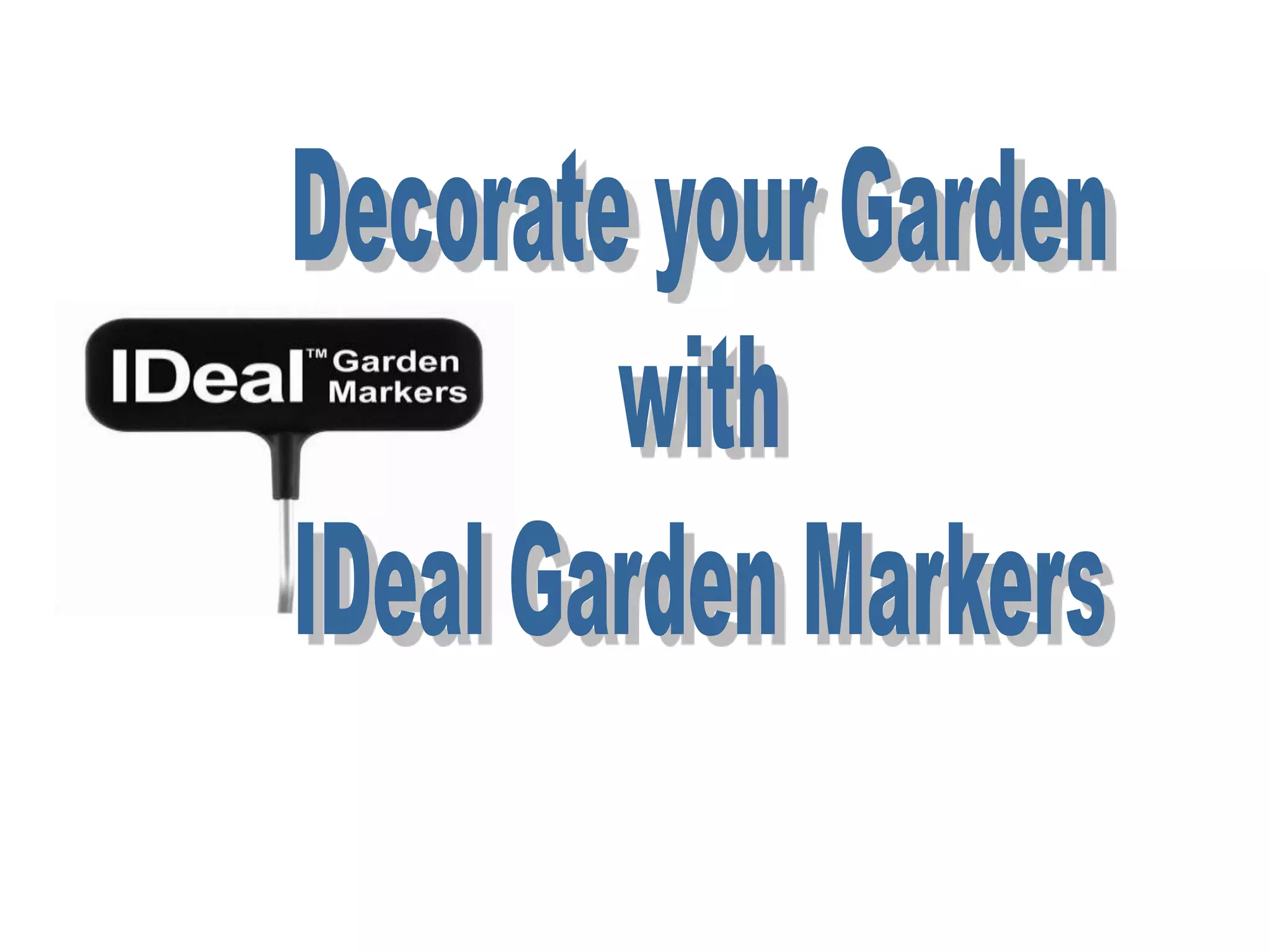 Plant identification and labels for garden plants | PPT
