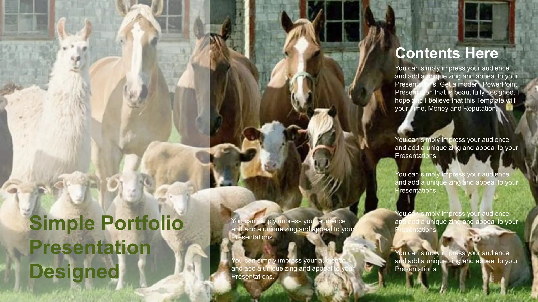 Plantilla-Powerpoint-de-Animales-de-Granja.pptx | Desktop Publishing ...