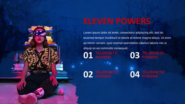 Plantilla about Stranger Things season 1.pptx