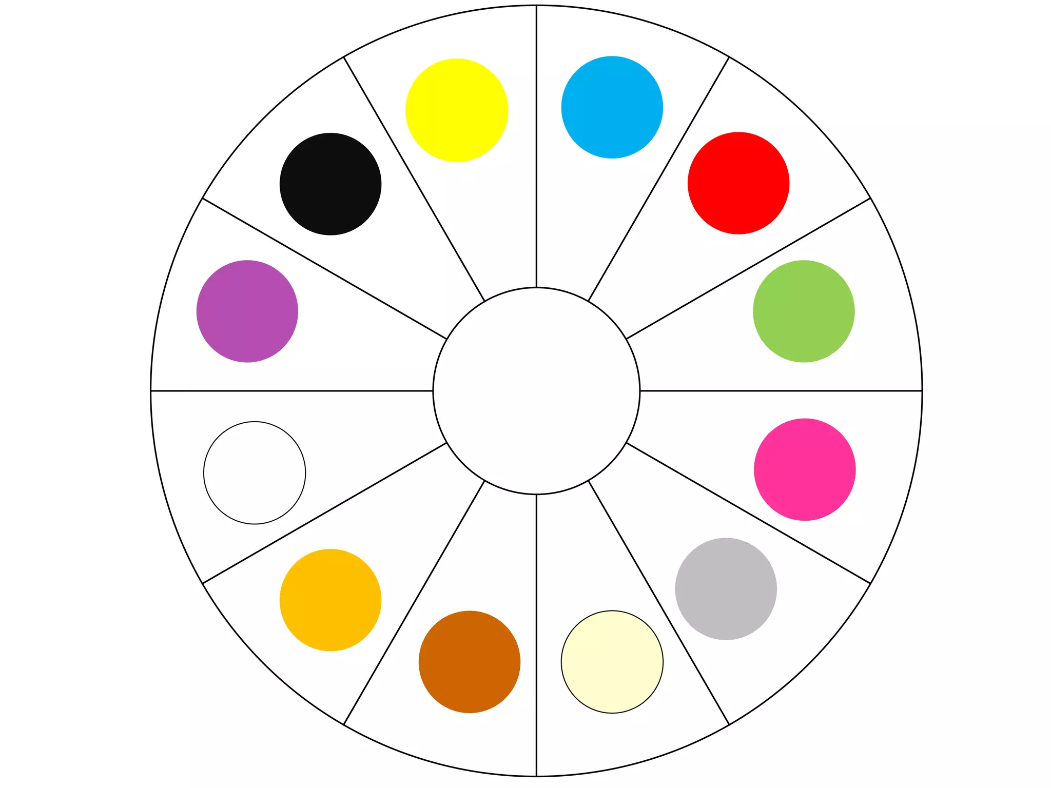 Plantilla colores ruleta ikea | PPT