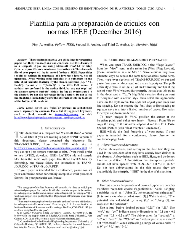 Plantilla ieee | PDF