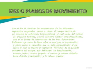 ejes o planos del cuerpo umano | PPTX