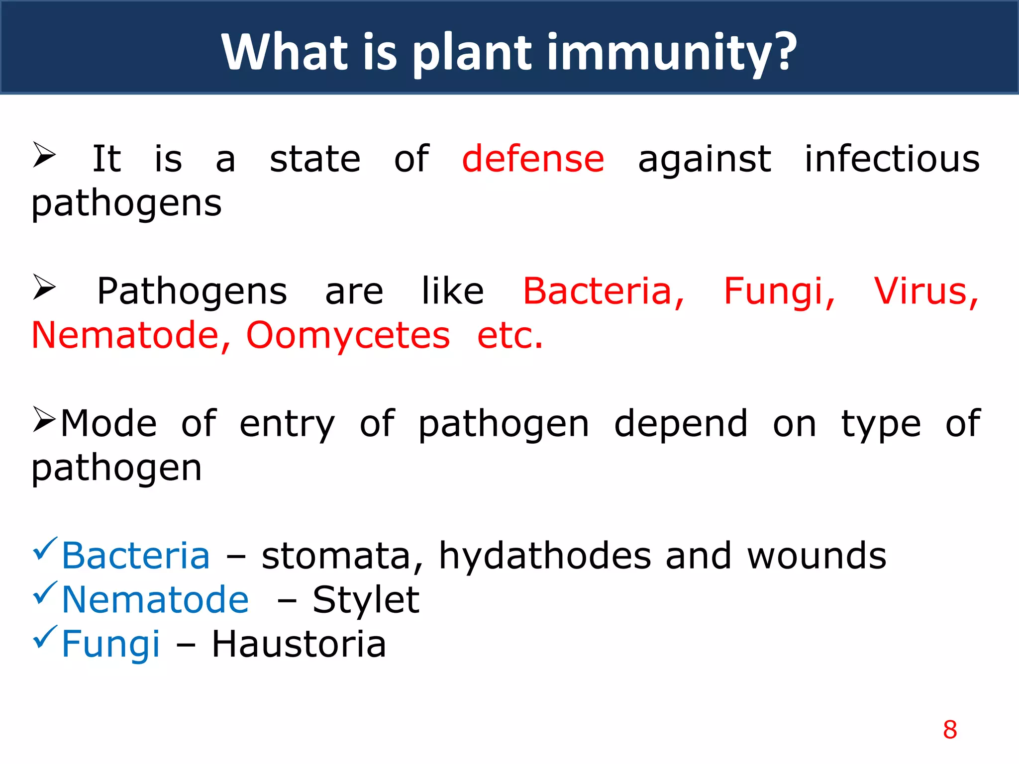 Plant immune system | PPT