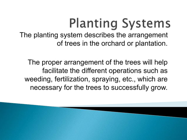 Planting-Systems.pptx | Agriculture | Industries