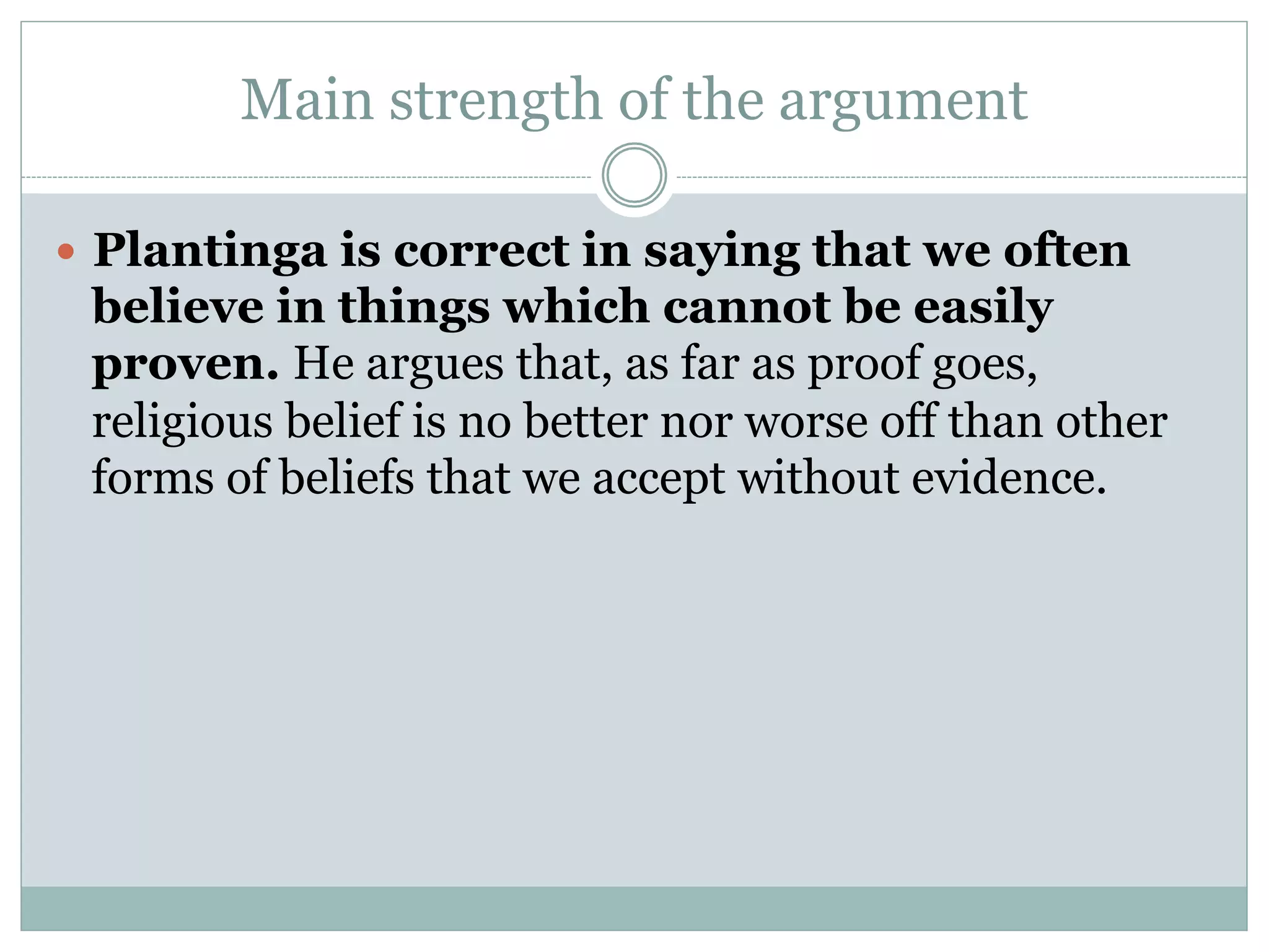 Plantinga | PDF