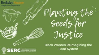 Planting the seeds for justice: Black Women Reimagining the Food System ...