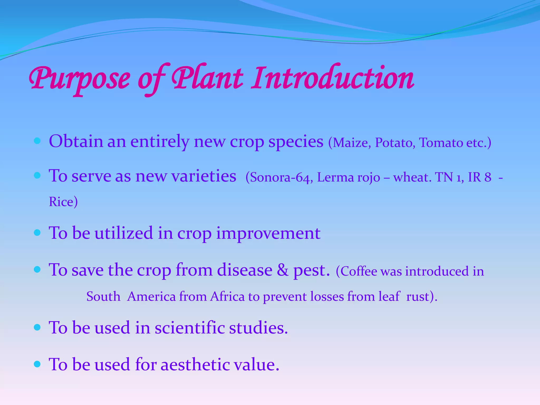 Plant introduction | PPTX