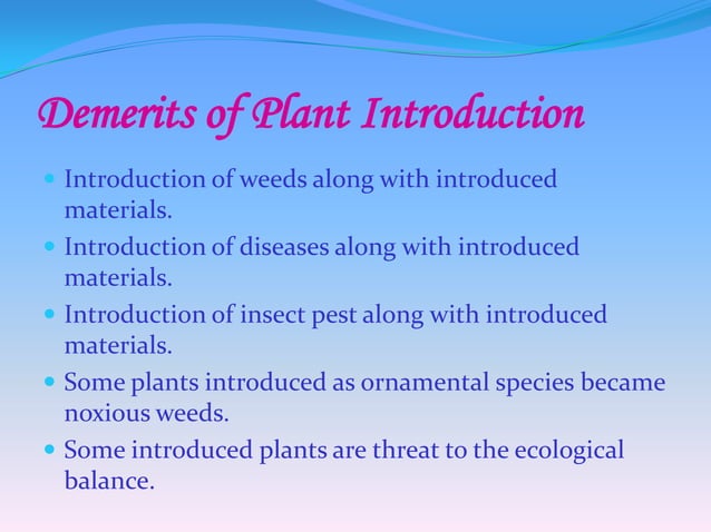 Plant introduction | PPTX