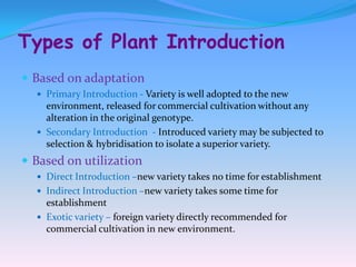Plant introduction | PPTX
