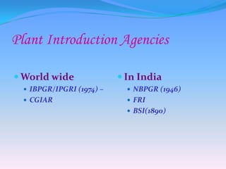 Plant introduction | PPTX