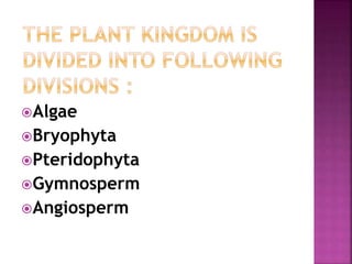 Plant kingdom class 11 | PPTX