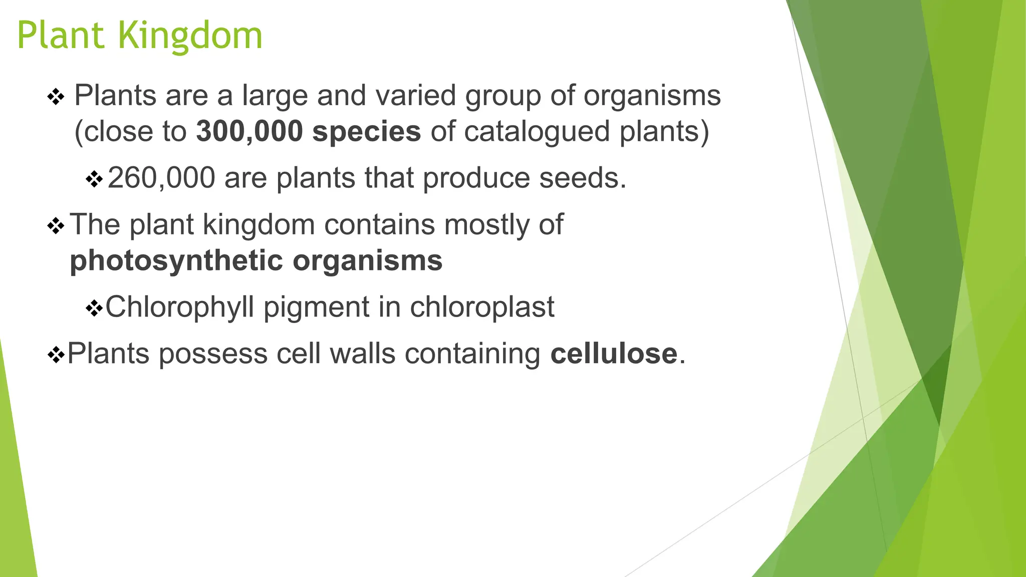 Plant Kingdom Biology Lessons and Botany | PPTX