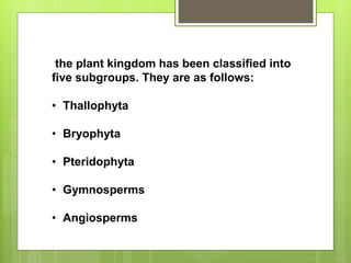 PLANT KINGDOM ( LIVE SCIENCE ) | PPTX