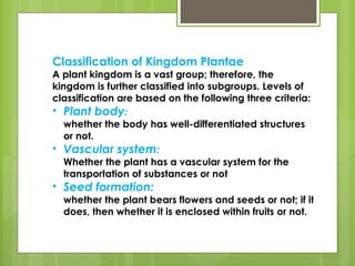 Plant kingdom and features of each group.pptx