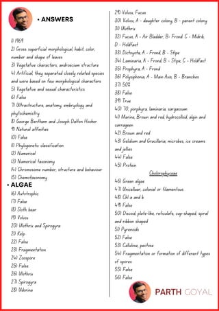 Plant Kingdom BioHack class 11 neet .... | PDF