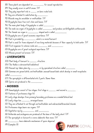 Plant Kingdom BioHack class 11 neet .... | PDF