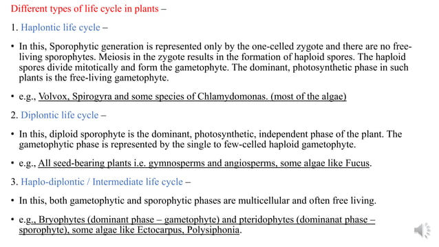 Plant kingdom (11th Biology) for complete 11th and 12th notes 1999 and ...