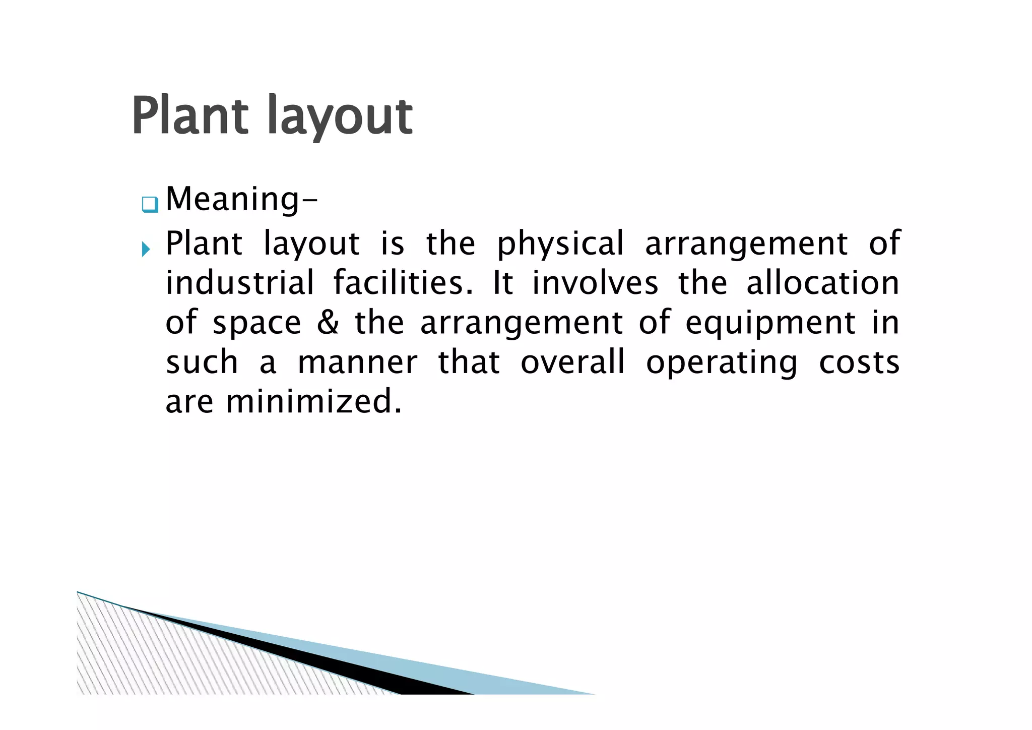 Plant layout | PPT