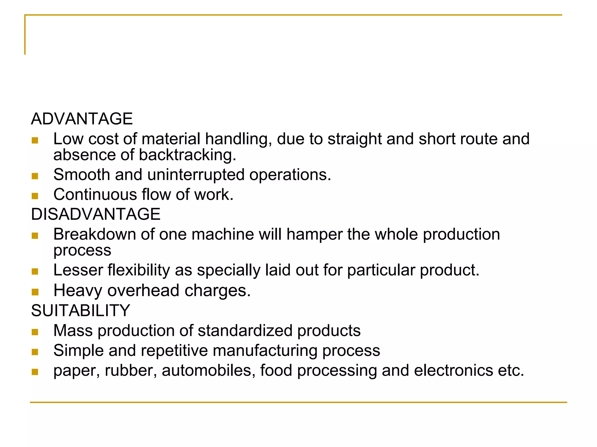 Plant layout Production Management | PPT