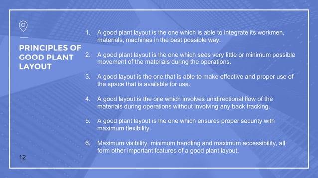 Plant layout,Factors influencing plant layout,Types and principles of ...