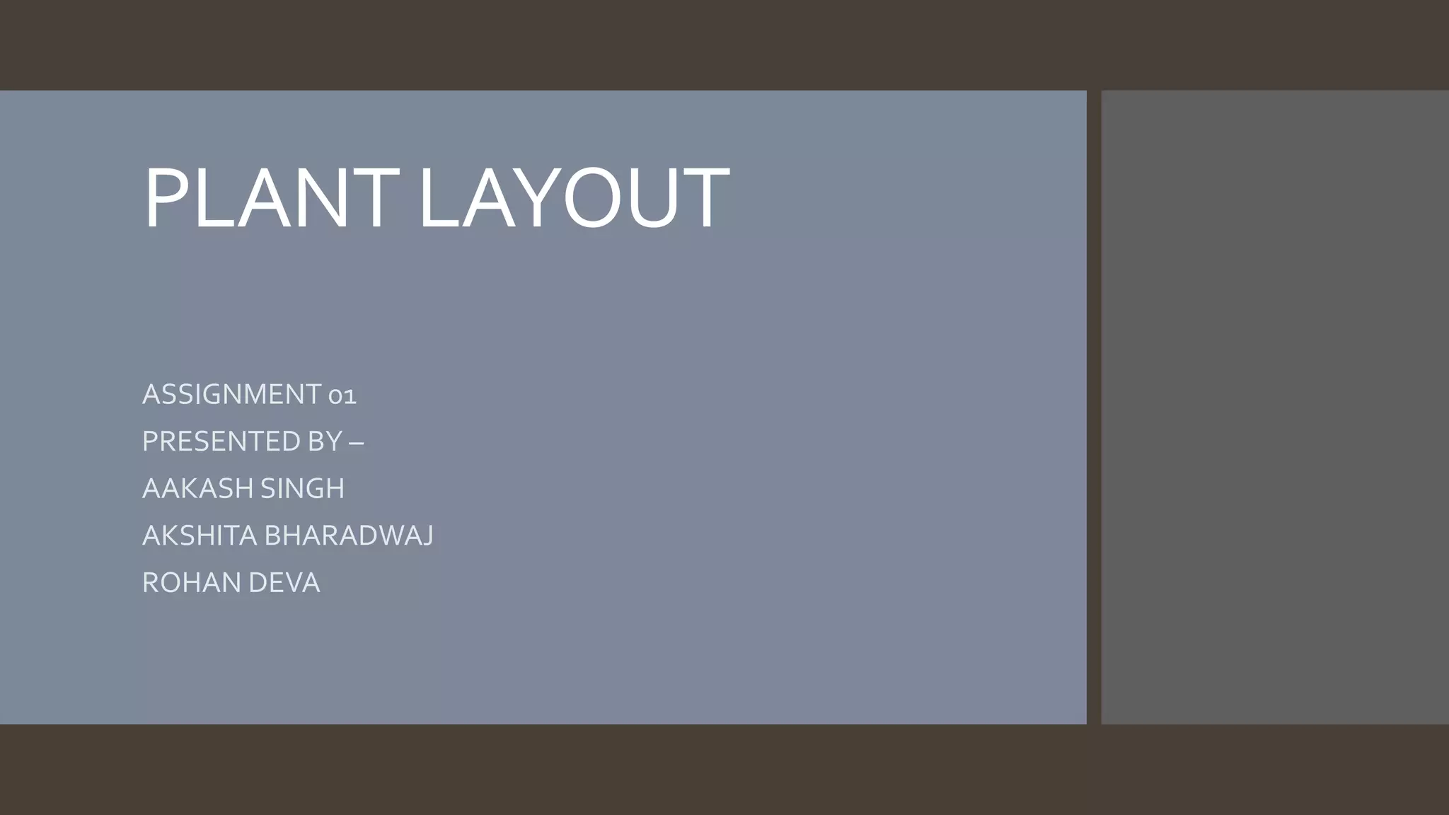 Plant layout | PPT