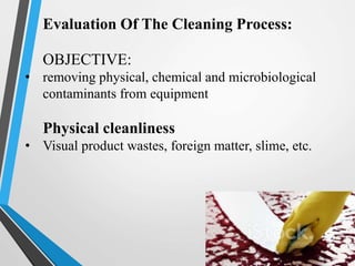 cleaning in food plant | PPTX