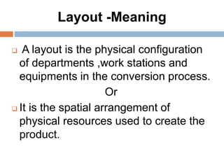 Plant Layout | PPT