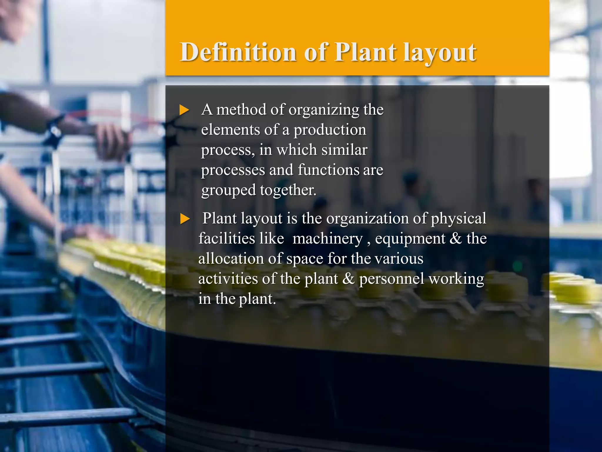 Plant layout | PPTX