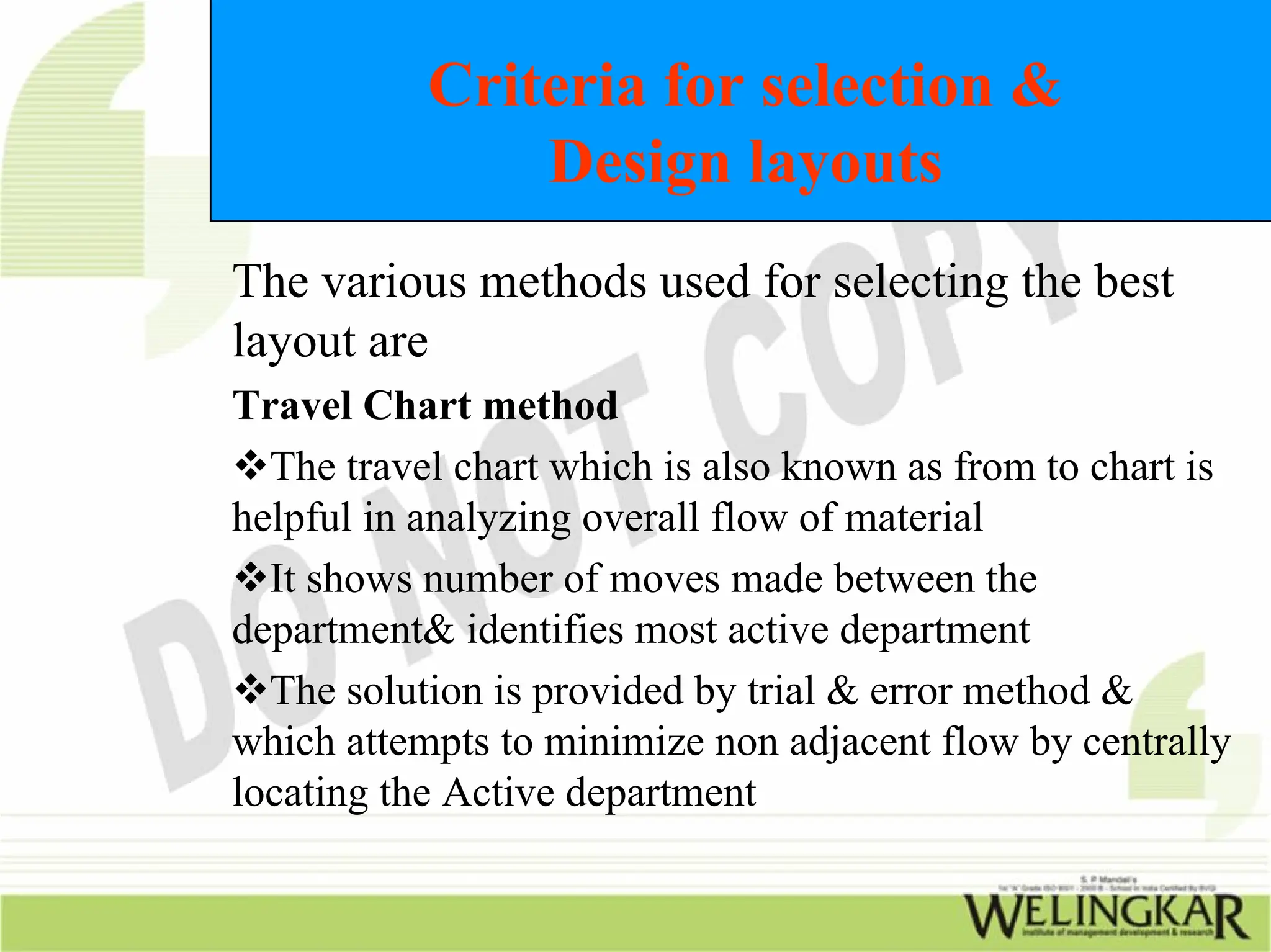 Plant layout in production and Material Management | PDF