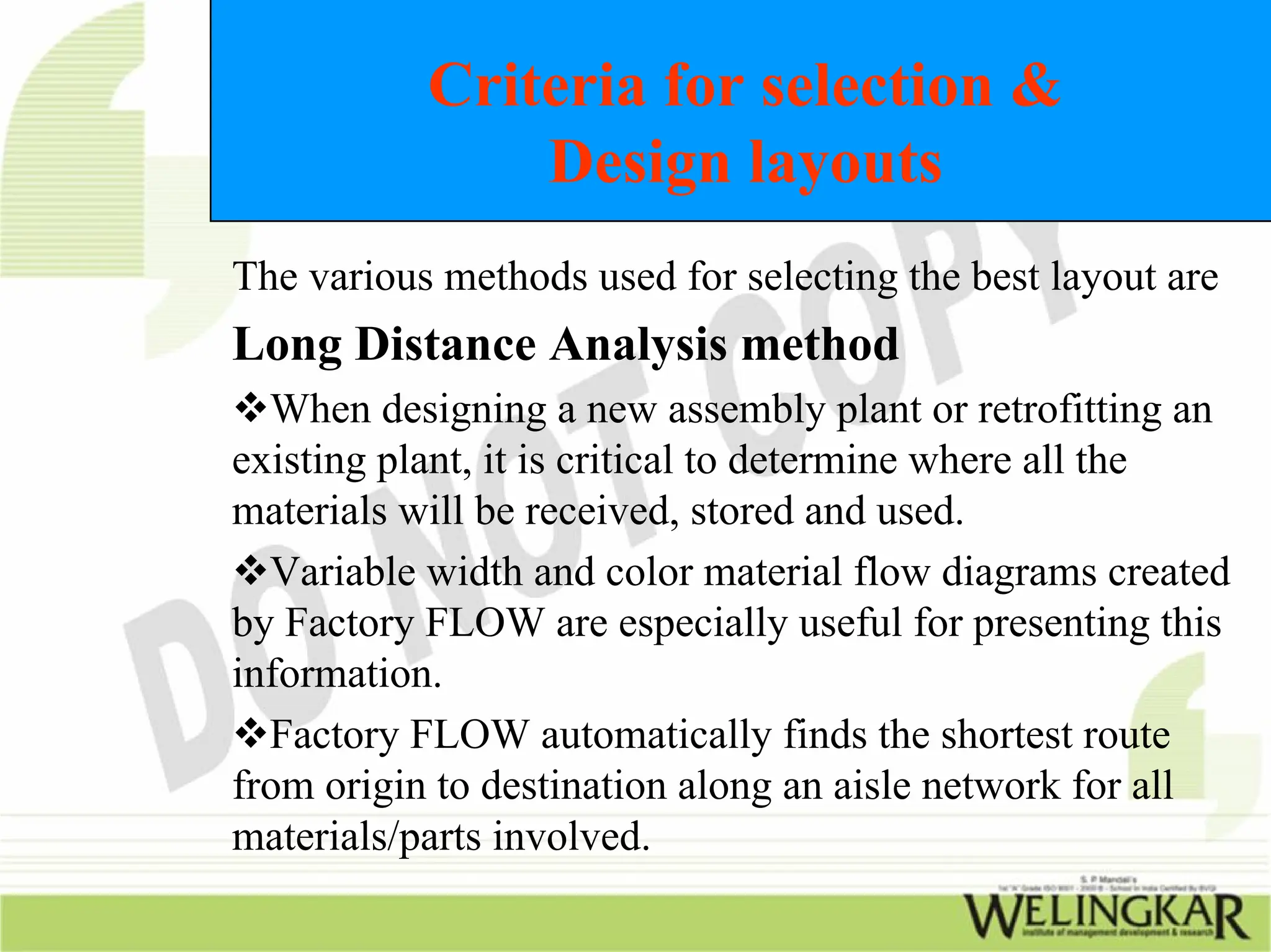 Plant layout in production and Material Management | PDF