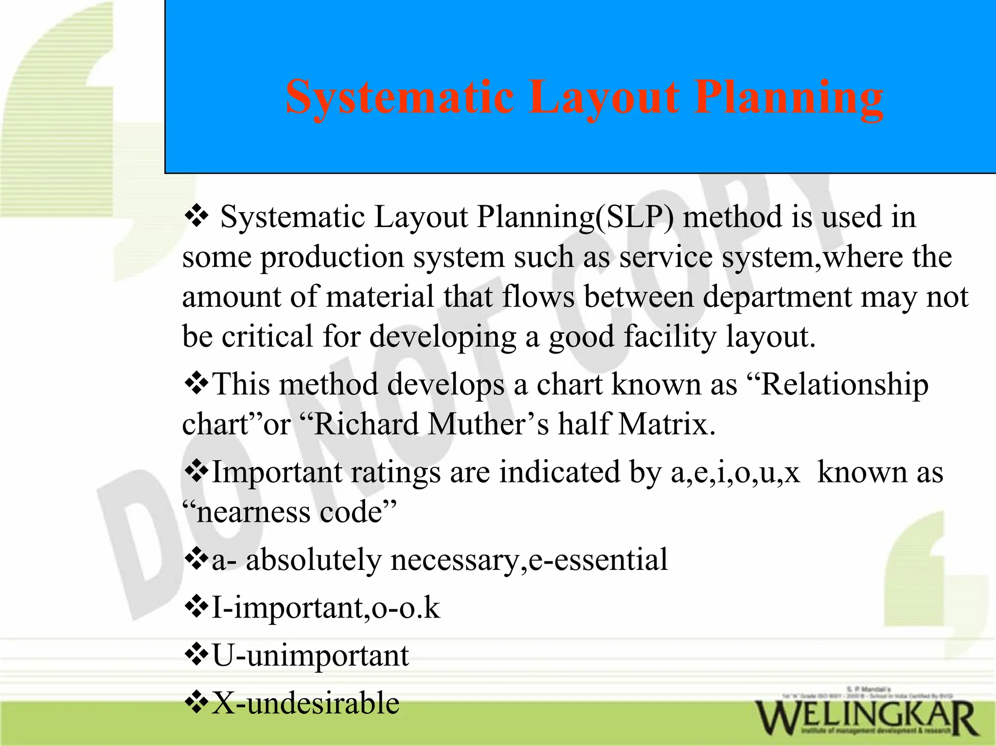 Plant layout in production and Material Management | PDF