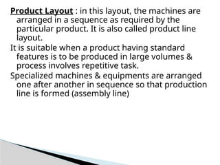 PLANT LAYOUT.pptx about plant layout that what is plant layout | PPT