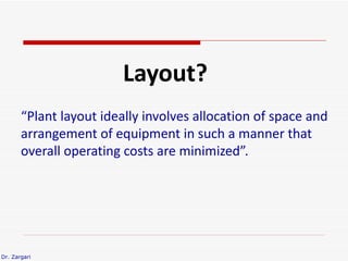 Plant layout and its types | PPT