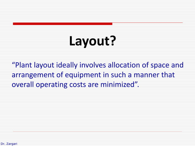 Plant layout and its types | PPT | Manufacturing Industry | Industries