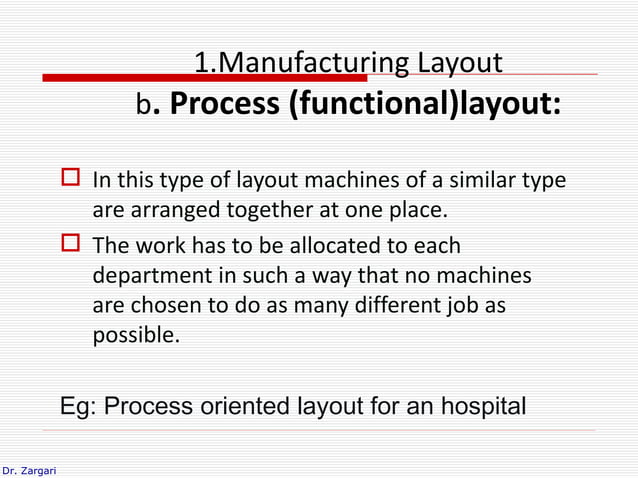 Plant layout and its types | PPT | Manufacturing Industry | Industries
