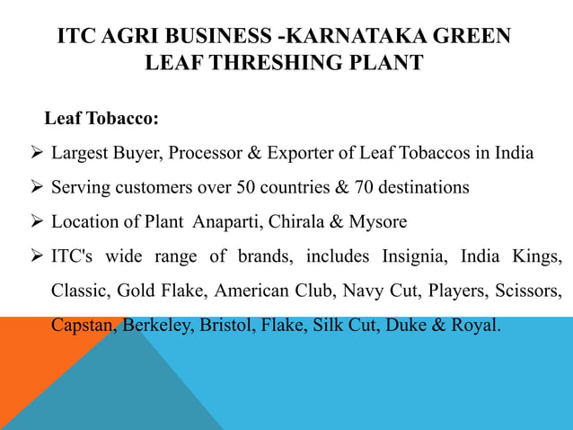 Plant layout itc | PPTX