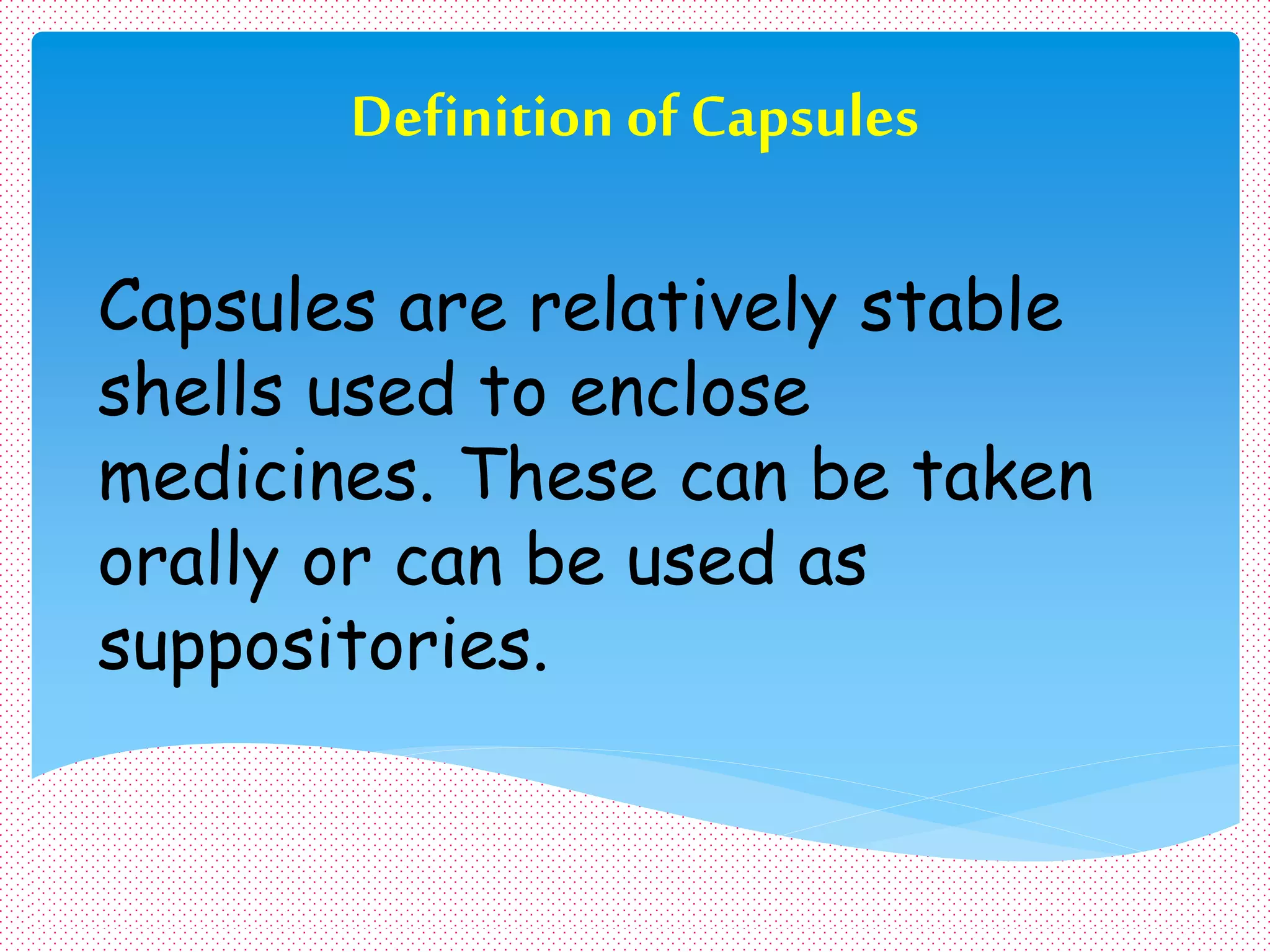 Plant layout of capsules | PPTX