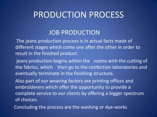 Plant layout of jeans | PPTX | Needlework | Arts and Crafts