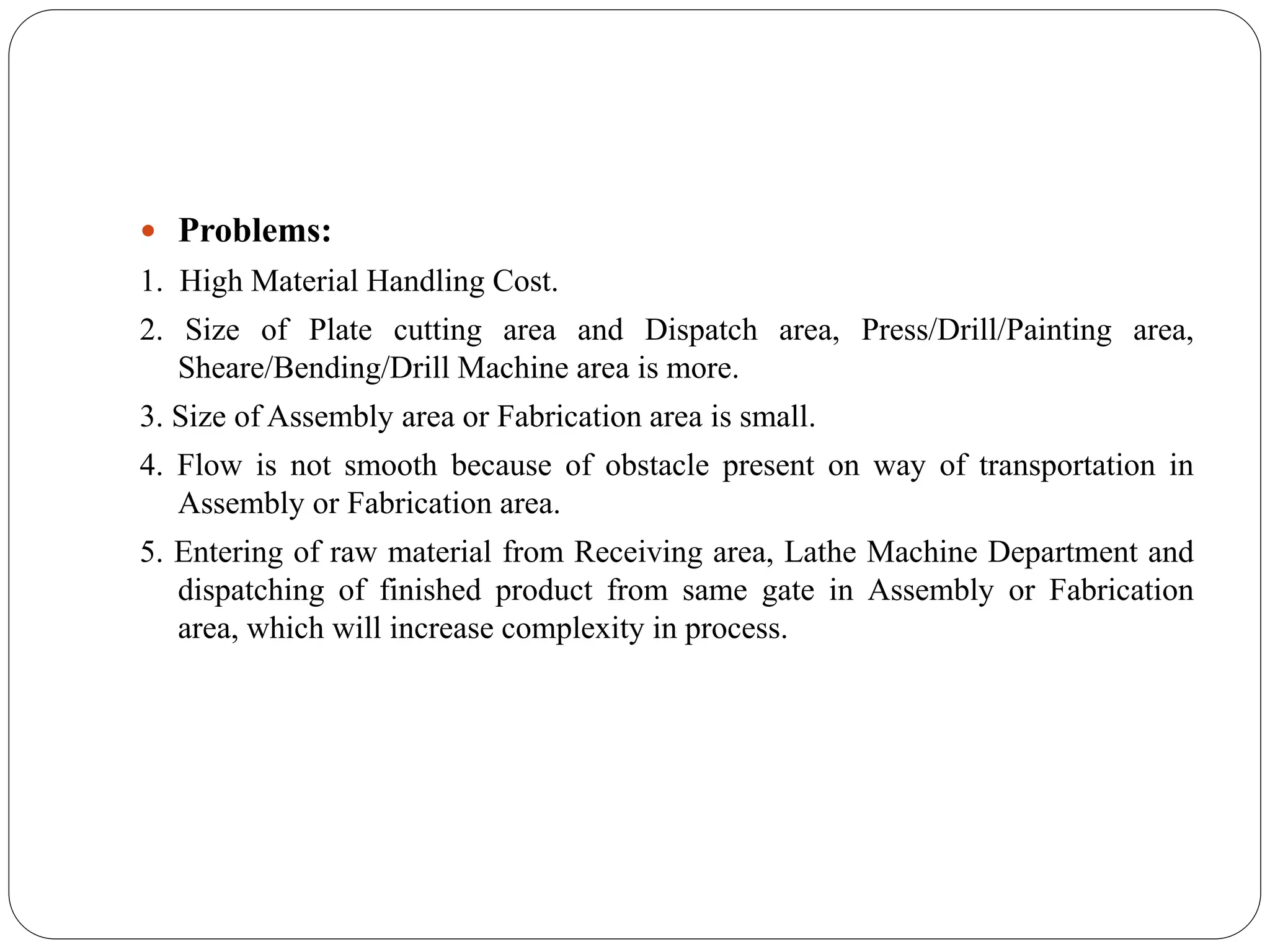 Plant layout optimization in crane manufacturing using CRAFT and SLP | PPTX