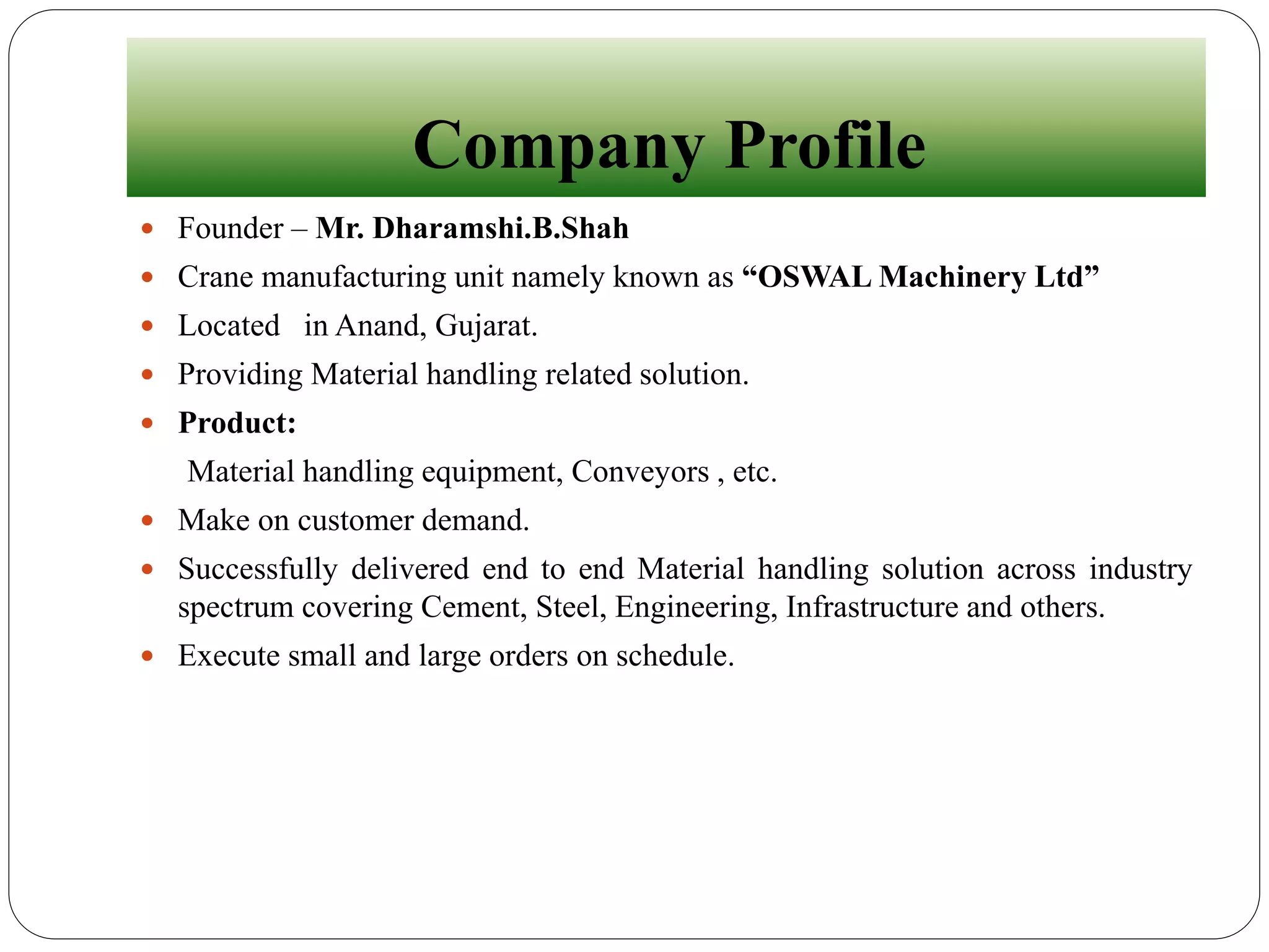 Plant layout optimization in crane manufacturing using CRAFT and SLP | PPTX