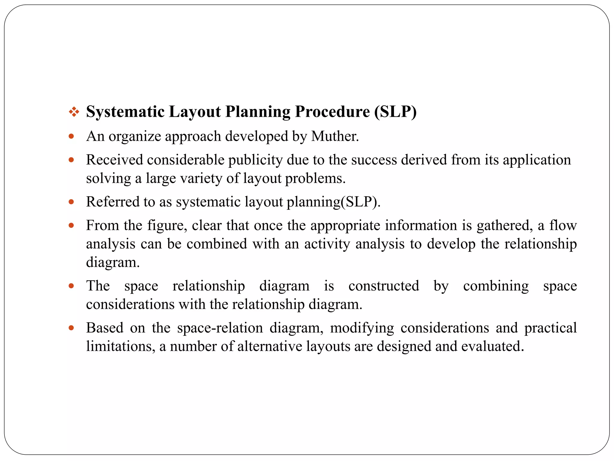Plant layout optimization in crane manufacturing using CRAFT and SLP | PPTX