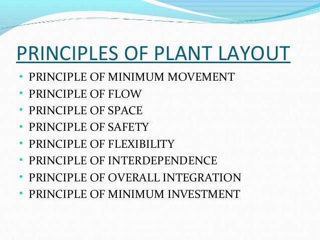 Plant layout