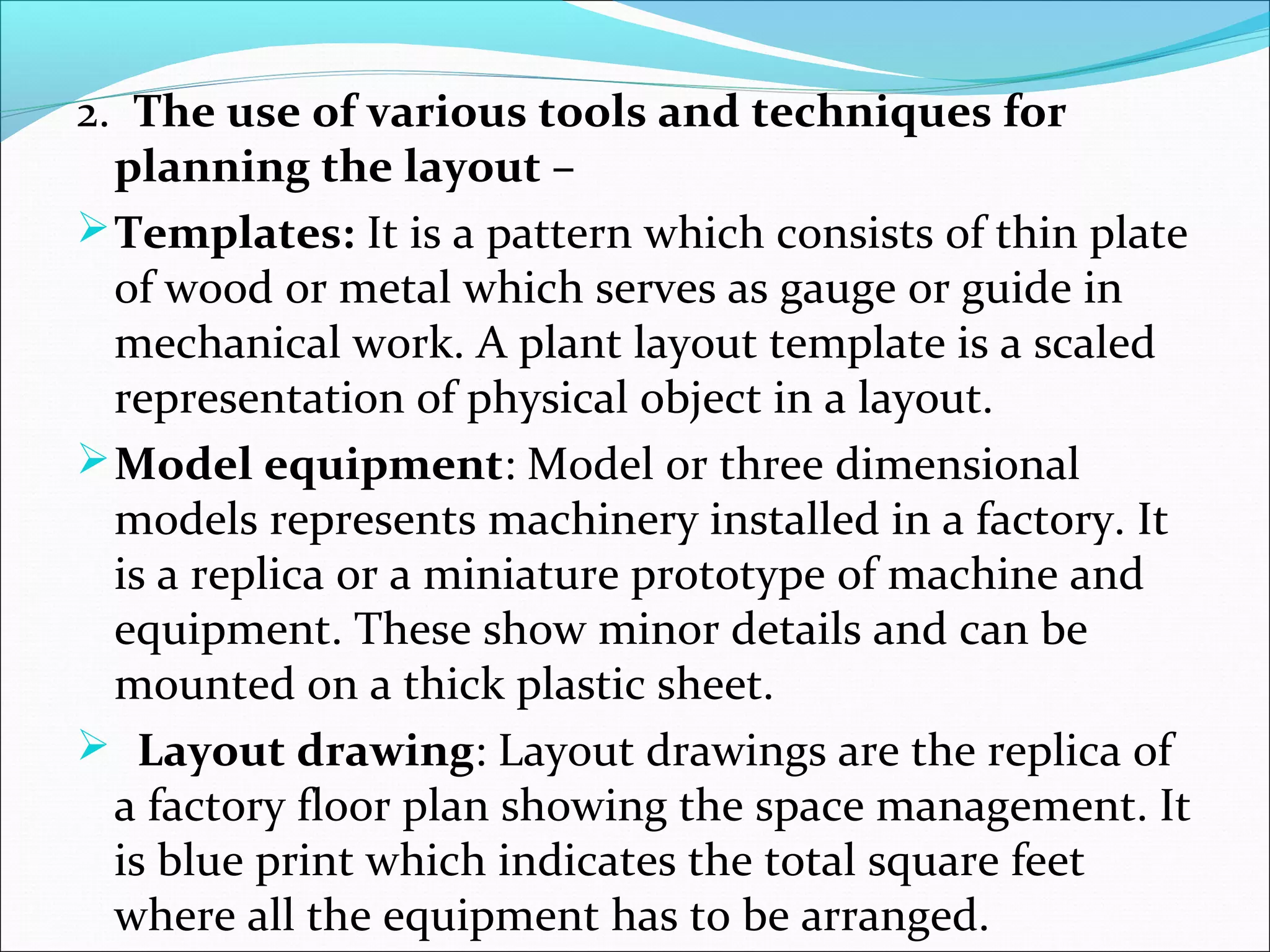 Plant layout ppt by me | PPT