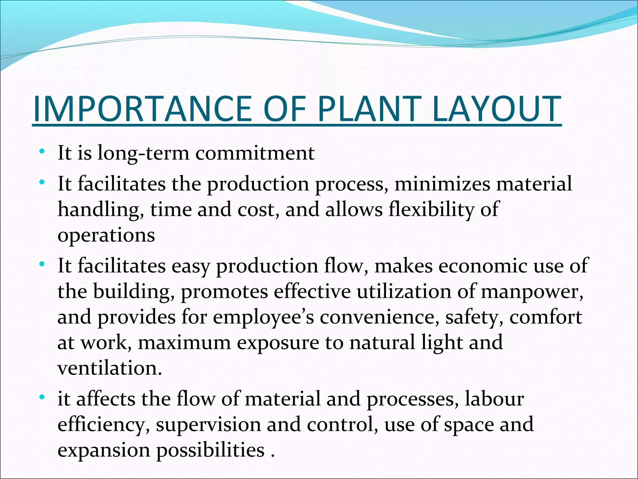 Plant layout ppt by me | PPT