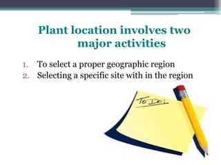 Plant Location | PPTX | Business | Business and Finance