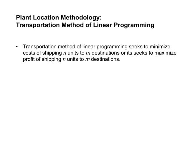 Plant location | PPT