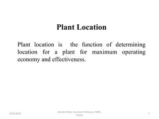 Plant location | PPTX