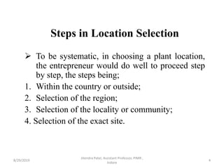 Plant location | PPTX